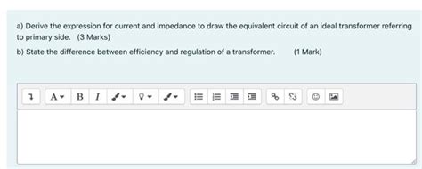 solved a derive the expression for current and impedance to