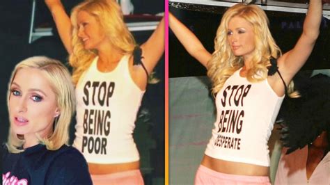 Paris Hilton Says Her Stop Being Poor Shirt Was Photoshopped