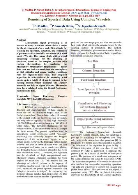 pdf denoising of spectral data using complex wavelets