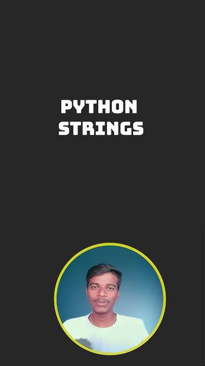Python Strings In Telugu Python For Beginners Python Telugu Coding