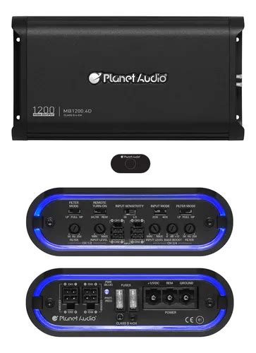 Amplificador De Carro Planet Audio Mb1200 4d 4 Canais Classe