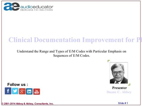 clinical documentation improvement for physician e m coding