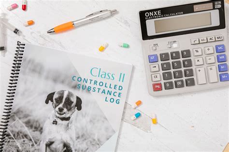 Veterinary Care Logistics Controlled Substance Log Book