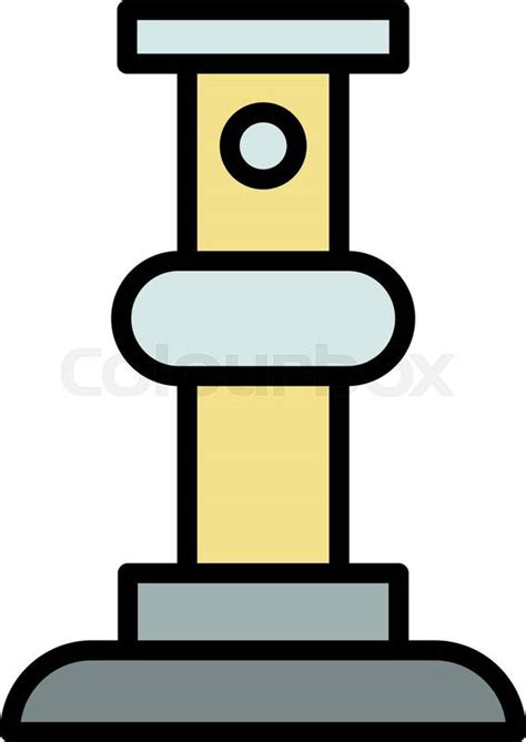 Scaffold Support Bar Icon Outline Illustration Of Scaffold Colourbox