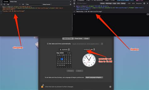 when local clock set to 12am hour chrome returns incorrect tz values