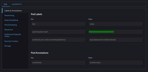Unable To View Or Assign Pod Labels Or Annotations In Edit Context