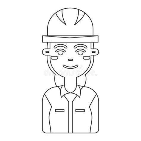 Female Construction Worker Vector Stock Vector Illustration Of Happy Engineer 378052452