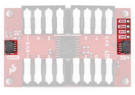 sparkfun qwiic gpio moduł ośmiu dodatkowych pinów gpio sparkfun dev