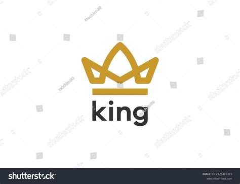 King Crown Logo Design Templates Stock Vector Royalty Free 2225410373