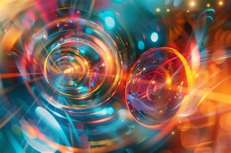 Premium Photo Quantum Interference Patterns In A Vibrant Abstrac Generative Ai