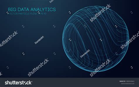 Vector Particle Big Data Visualisation Matrix Stock Vector Royalty Free Shutterstock