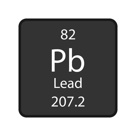 Lead Symbol Chemical Element Of The Periodic Table Vector Illustration 11516539 Vector Art At
