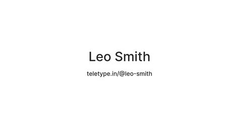 Leo Smith Teletype
