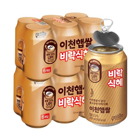 건강즙·청·전통음료 이천햅쌀 비락식혜 335ml12캔 오늘의집 쇼핑