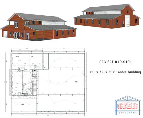 Best 12 Custom Post Frame Floor Plans And Elevation Drawings Artofit