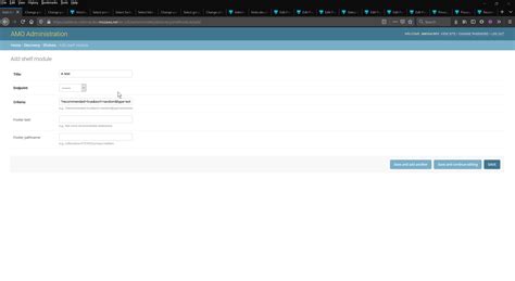 The Shelfmoduleadd Page Throws A 500 Error If The Endpoint Is Not