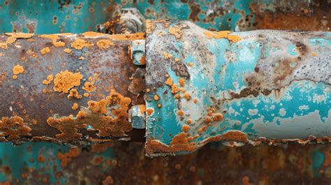 Copper Sulfate Corrosion Pipe Navel Basin Part Damaged By Eroded By