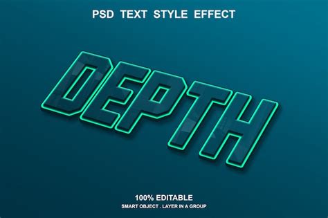 Premium PSD Depth Text Style Effect