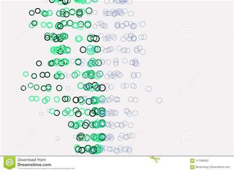 Abstract Colored Circles Bubbles Sphere Or Ellipses Shape Pattern Vector Graphic Geometric