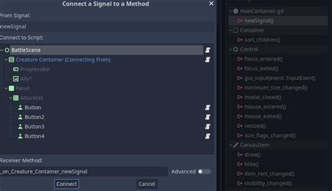 i am having trouble using signals invalid signal index r godot