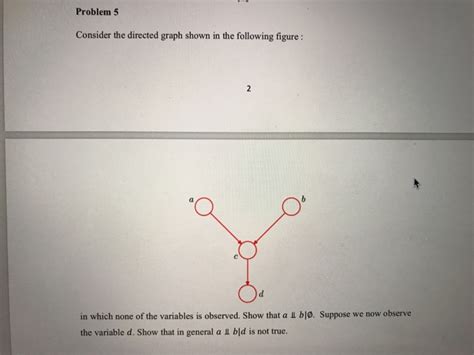 Solved Problem 5 Consider The Directed Graph Shown In The