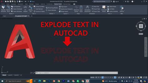 Text Explode In Autocad Youtube