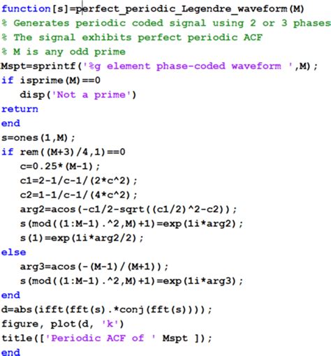 Matlab Code For Generating Legendre Signals Download Scientific Diagram
