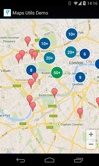 Android Maps Point Clustering