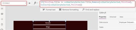 How To Select Multiple Items In Power Apps Gallery Control