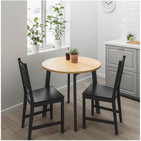 Ikea Circular Dining Table And 3 Chairs Aptdeco