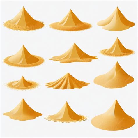 Premium Vector A Series Of Different Types Of Orange Objects