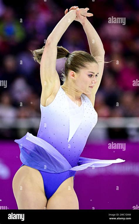 Alina Urushadze Geo During Women Free Skating At The Isu European