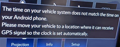 Android Auto Crasheserror Msg The Time On Your Vehicle System Does