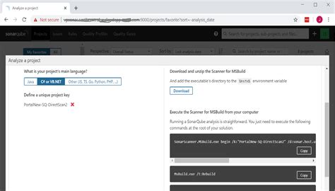 help installing sonarscanner for msbuild sonarqube server community