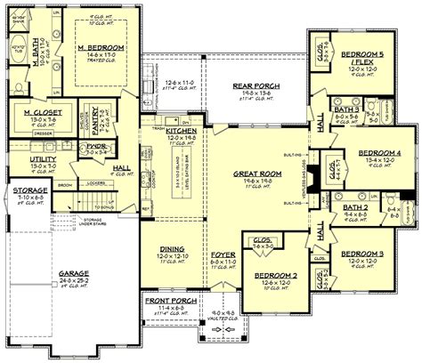 5 Bedroom House Plans And Floor Plans