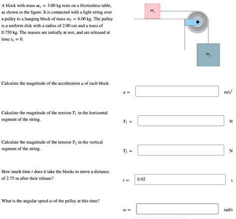 [solved] a block with mass m {1} 3 00 mathrm{~kg}