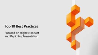 Top 10 Azure Security Best Practices 1 Pptx