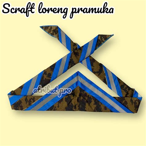 Jual Scraft Pramuka Skrap Pramuka Scraf Pramuka Loreng Scrap