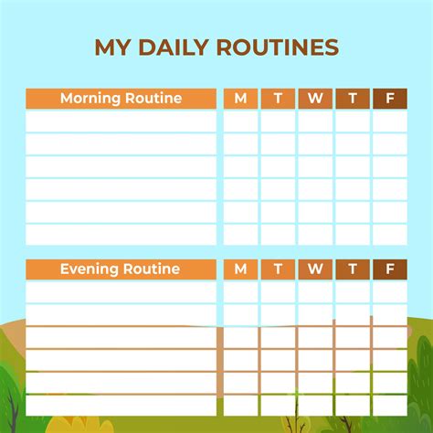 6 Best Images of Printable Kids Daily Routine Schedule - Free Printable ...