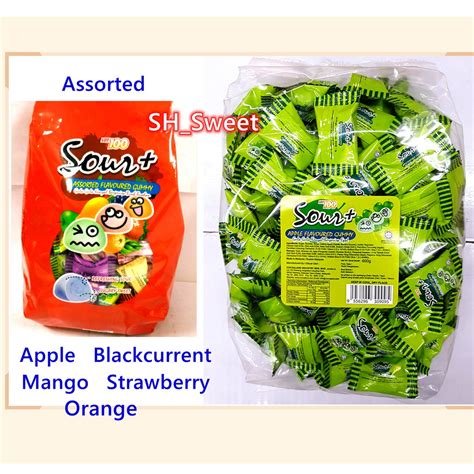 600g Lot 100 Sour Assorted Soft Candy Gummy Lot100 Gula Jelly Masam Shopee Malaysia