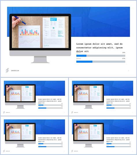 가로막대형 Ppt 템플릿 And 푸른 Ppt 배경 Poipl