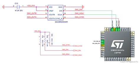 Stm32模拟spi时序控制双路16位数模转换（16bit Dac）芯片dac8552电压输出16位dac Csdn博客