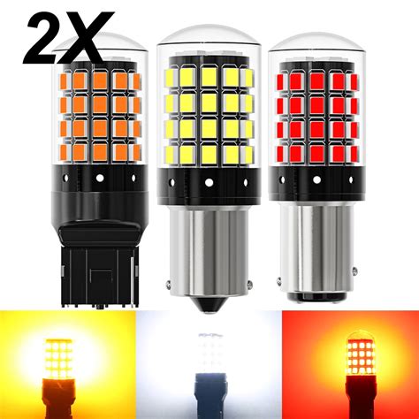 2x 1156 Ba15s P21w Bau15s Py21w 1157 P21 5w Bay15d Led Bulbs 2835 54smd Led Canbus Lamp For Turn