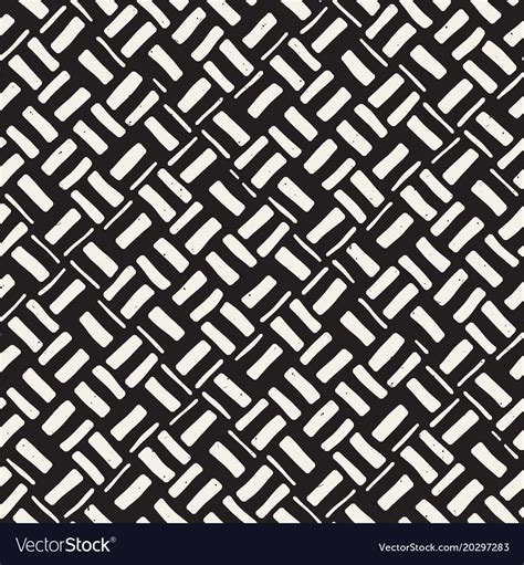 Hand Drawn Seamless Repeating Pattern With Lines Vector Image