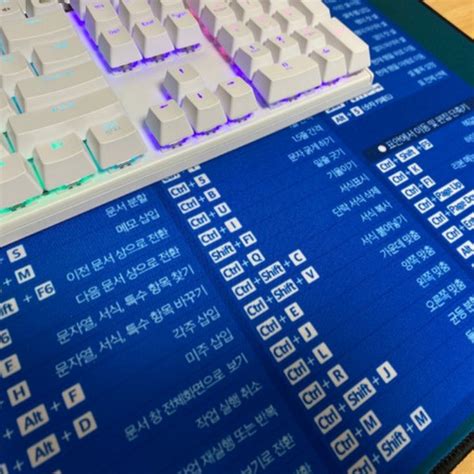 💗주문제작💗 커스텀 단축키 컨닝 마우스 장패드 아이디어스