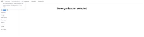 no organization selected no organization selected api openai
