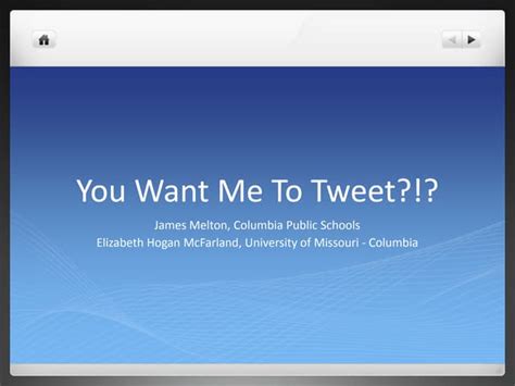 Tweet Presentation Ppt