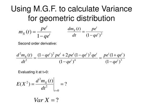 Moment Generating Function Calculator