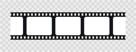 오래 된 원활한 영화 프레임 투명 배경에 원활한 사진 롤 슬라이드와 레트로 카메라 릴 프리미엄 벡터