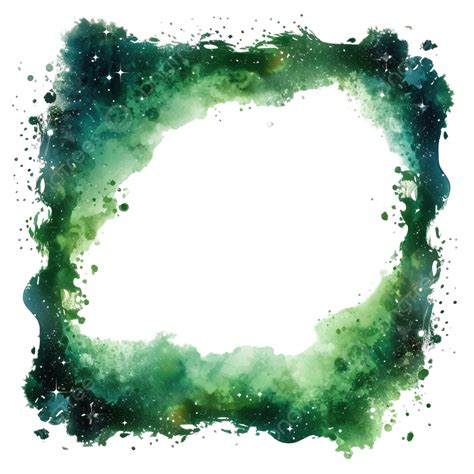 녹색 은하 프레임 은하 액자 장식적인 Png 일러스트 및 이미지 에 대한 무료 다운로드 Pngtree